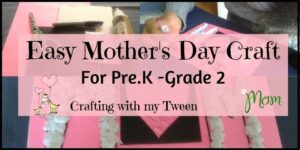 Easy Mother's Day Craft - Fine Motor Skill Activity - MontessoriPulse