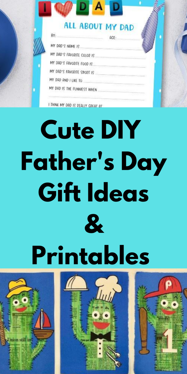12 Easy Father's Day Crafts and Printables - MontessoriPulse