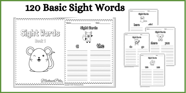 3 Easy Sight Words Activities For Distance Learning - MontessoriPulse