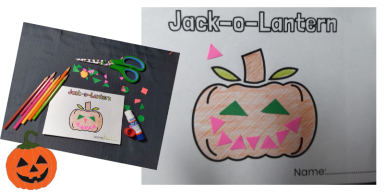 🎃 A Simple Jack-o’-Lantern Halloween Craft for Kindergarten ...