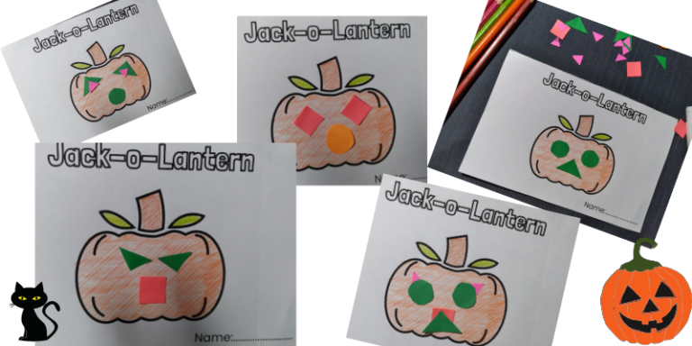 🎃 A Simple Jack-o’-Lantern Halloween Craft for Kindergarten ...