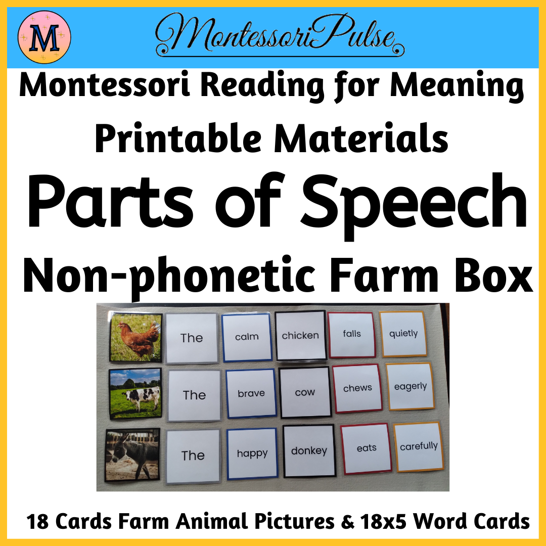 Basic Parts of Speech for Sentence Structure Part 2- With Farm Box ...