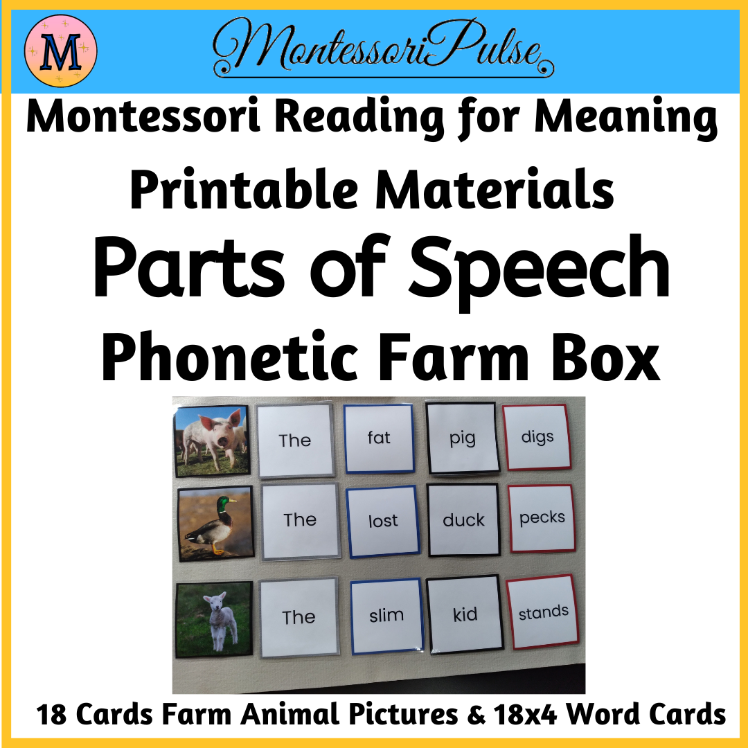 Basic Parts of Speech for Sentence Structure Part 2- With Farm Box ...